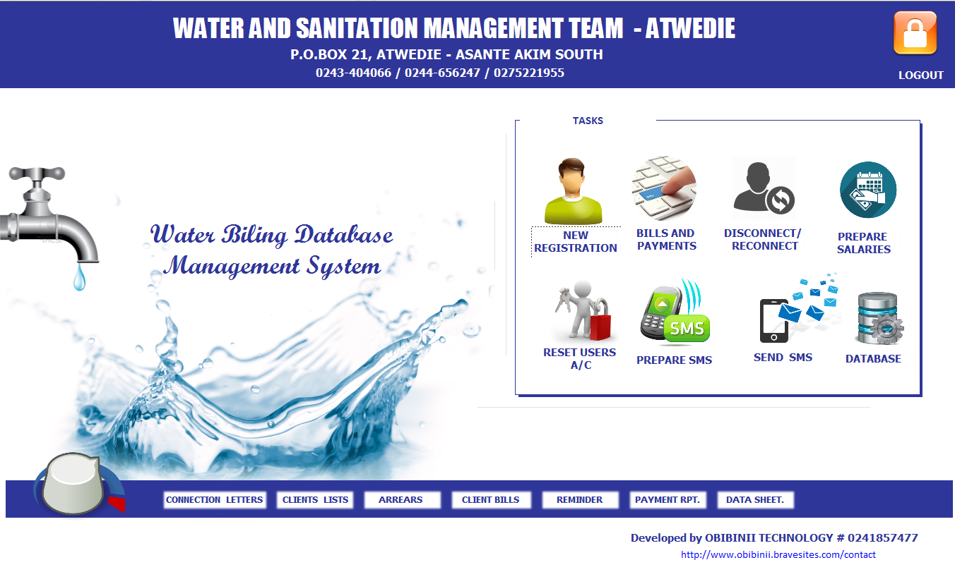 Water Billing System For A Small Community Sourcecodester 